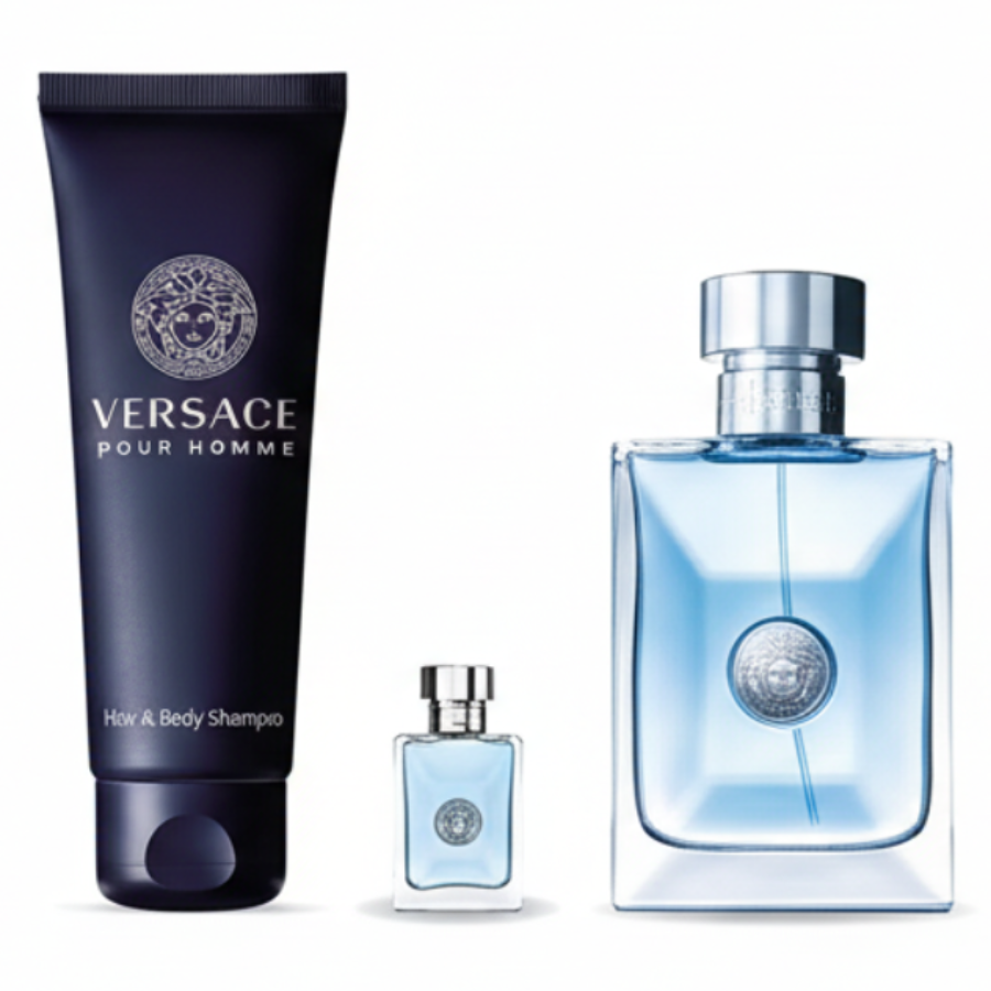 Versace Pour Homme Estuche edt 100ml + 5ml + B/S 150ml Hombre
