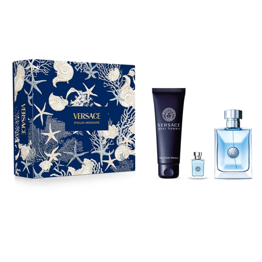 Versace Pour Homme Estuche edt 100ml + 5ml + B/S 150ml Hombre
